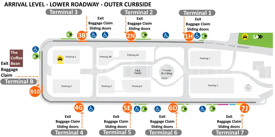 Ascend in Motion Pickup Instructions for LAX Airport, Hotels